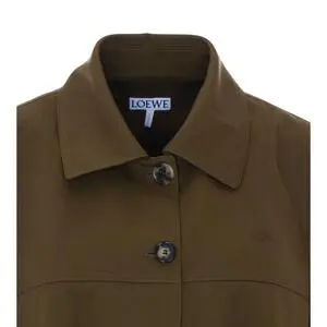 Loewe Silk And Cotton Jacket - Green