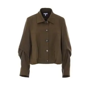 Loewe Silk And Cotton Jacket - Green