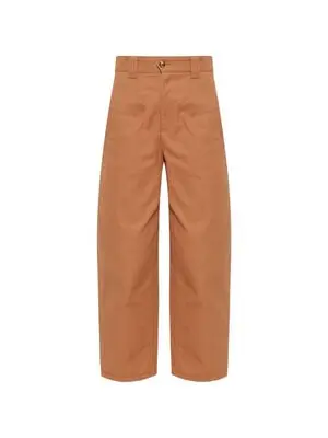 Chloé Cotton Barrel Trousers - Multicolor