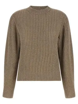 Brunello Cucinelli Sparkling' Sweater - Cream