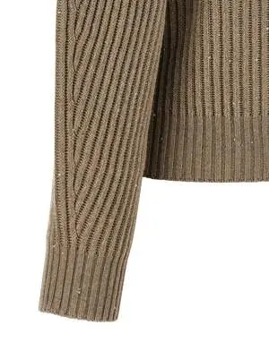 Brunello Cucinelli Sparkling Sweater - Cream