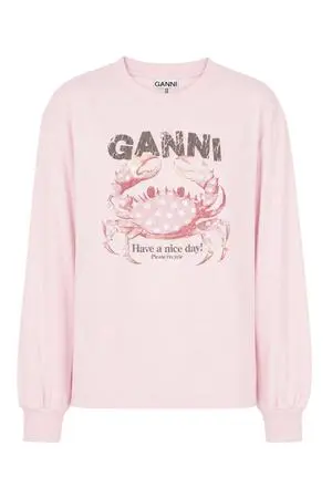GANNI Graphic Sweatshirt - Multicolor