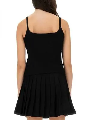 Versace Logo Tank Top - Black