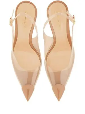 GIANVITO ROSSI Diana 85 Slingback Shoes - Cream