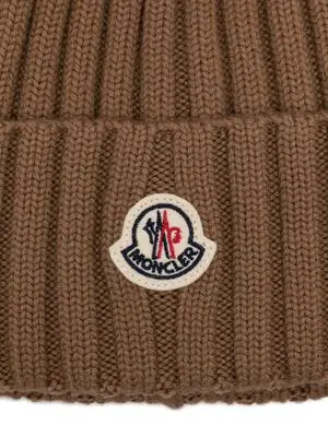 Moncler Logo Wool Beanie - Multicolor