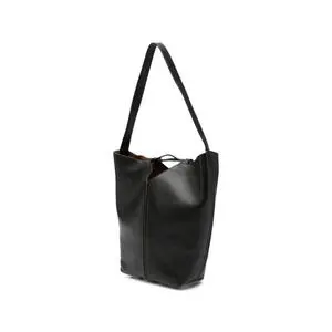 Hereu Calf Leather Bucket Bag - Black