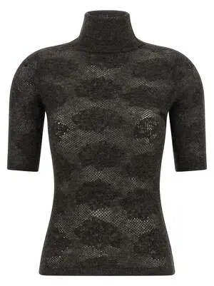 Brunello Cucinelli Openwork Sweater - Brown