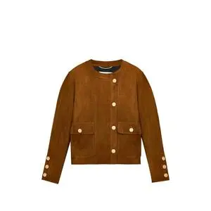 SAINT LAURENT Saint Laurent Brown Jackets - Leather Jackets Women