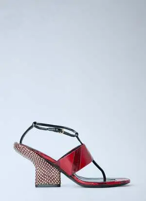 Dries Van Noten Strappy Heeled Sandals - Red