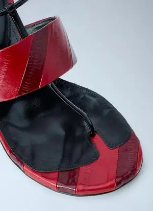 Dries Van Noten Strappy Heeled Sandals - Red