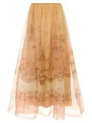 Zimmermann Hypnotic Organza Maxi' Skirt - Cream
