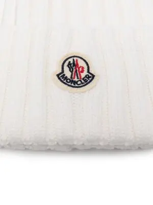 Moncler Logo Wool Beanie