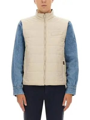 FAY Quilted Vest - Cream