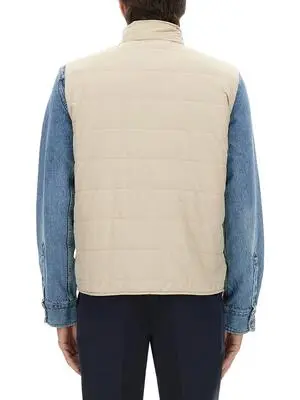 FAY Quilted Vest - Cream