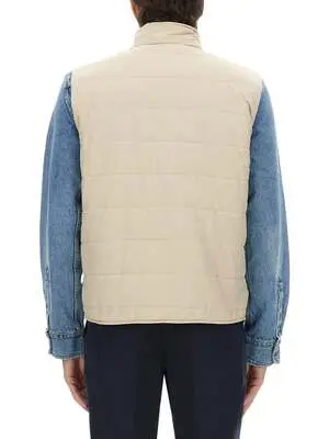 FAY Quilted Vest - Cream