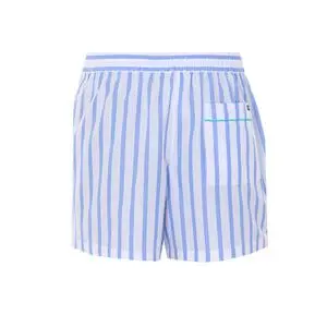 Dolce & Gabbana Striped Poplin Shorts - Blue