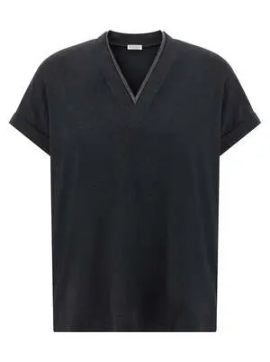 Brunello Cucinelli Shiny Trims' T-shirt