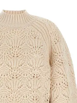 Zimmermann Hypnotic Cable Knit Sweater - Cream