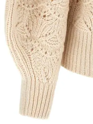 Zimmermann Hypnotic Cable Knit Sweater - Cream