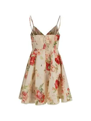 Zimmermann Roselight Linen Mini Dress
