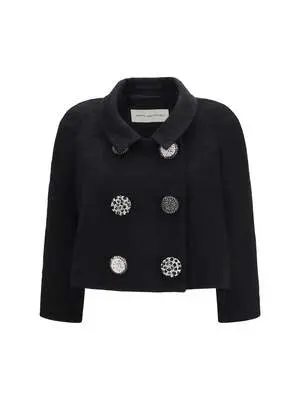 Dries Van Noten Cropped Jacket - Black