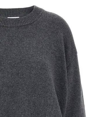GANNI Side Laces Sweater - Gray