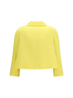 Dries Van Noten Cropped Double-breasted Jacket - Yellow