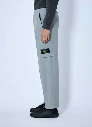 Stone Island Cargo Trousers With Elasticated Waistband