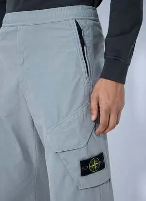 Stone Island Cargo Trousers With Elasticated Waistband