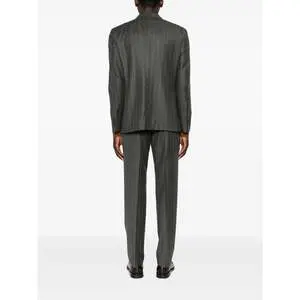 Tagliatore Grey Suits Double Breasted Suits - Gray