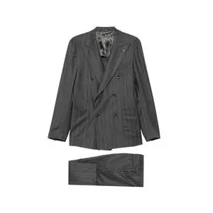 Tagliatore Tagliatore Grey Suits - Double  Breasted Suits Men Gray