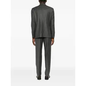 Tagliatore Grey Suits Double Breasted Suits - Gray