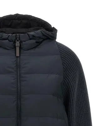 Brunello Cucinelli Shiny Zipper Pull' Down Jacket