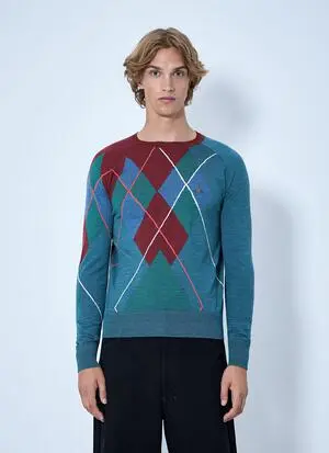 VIVIENNE WESTWOOD Argyle Sweater - Blue
