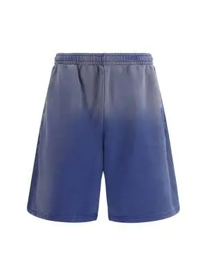 Moschino Bermuda Sweat Shorts With Gradient Effect - Blue