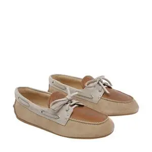 Miu Miu Logo Loafers - Cream