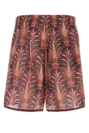 Valentino Garavani Printed Cotton Bermuda Shorts