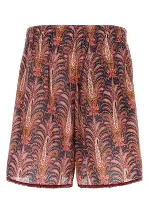 Valentino Garavani Printed Cotton Bermuda Shorts - Multicolor