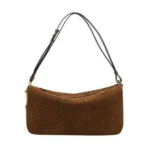 Gucci Medium Half Horsebit Shoulder Bag - Brown
