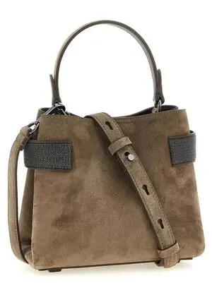 Brunello Cucinelli Essence' Small Handbag - Brown
