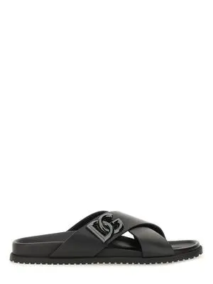 Dolce & Gabbana Calfskin Sandal - Black
