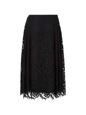 Fendi Macramé Lace Midi Skirt - Multicolor