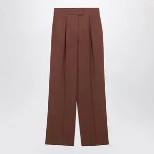 Valentino Garavani Light Wool Trousers - Brown