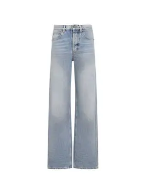 Saint Laurent Baggy Denim Jeans - Multicolor