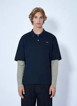 Miu Miu Buttoned Polo Shirt - Blue