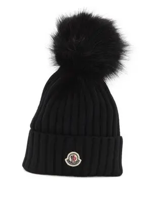Moncler Logo Wool Beanie - Multicolor