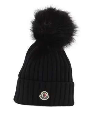 Moncler Logo Wool Beanie