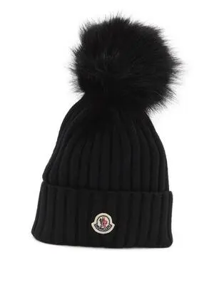 Moncler Logo Wool Beanie - Multicolor