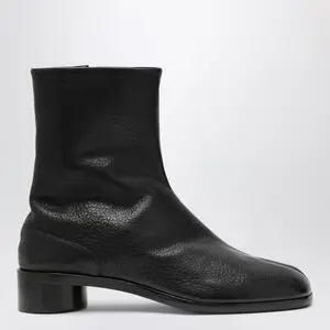 MAISON MARGIELA Tabi Leather Ankle Boots - Black