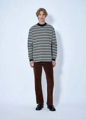 Marni Corduroy Straight-leg Trousers - Brown